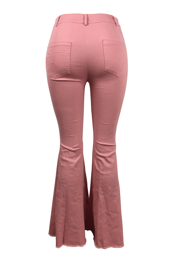 Lovely Casual High Waist Light Pink JeansLW | Fashion Online For Women ...